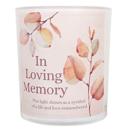 In Loving Memory Memorial Candle | Sending Hugs