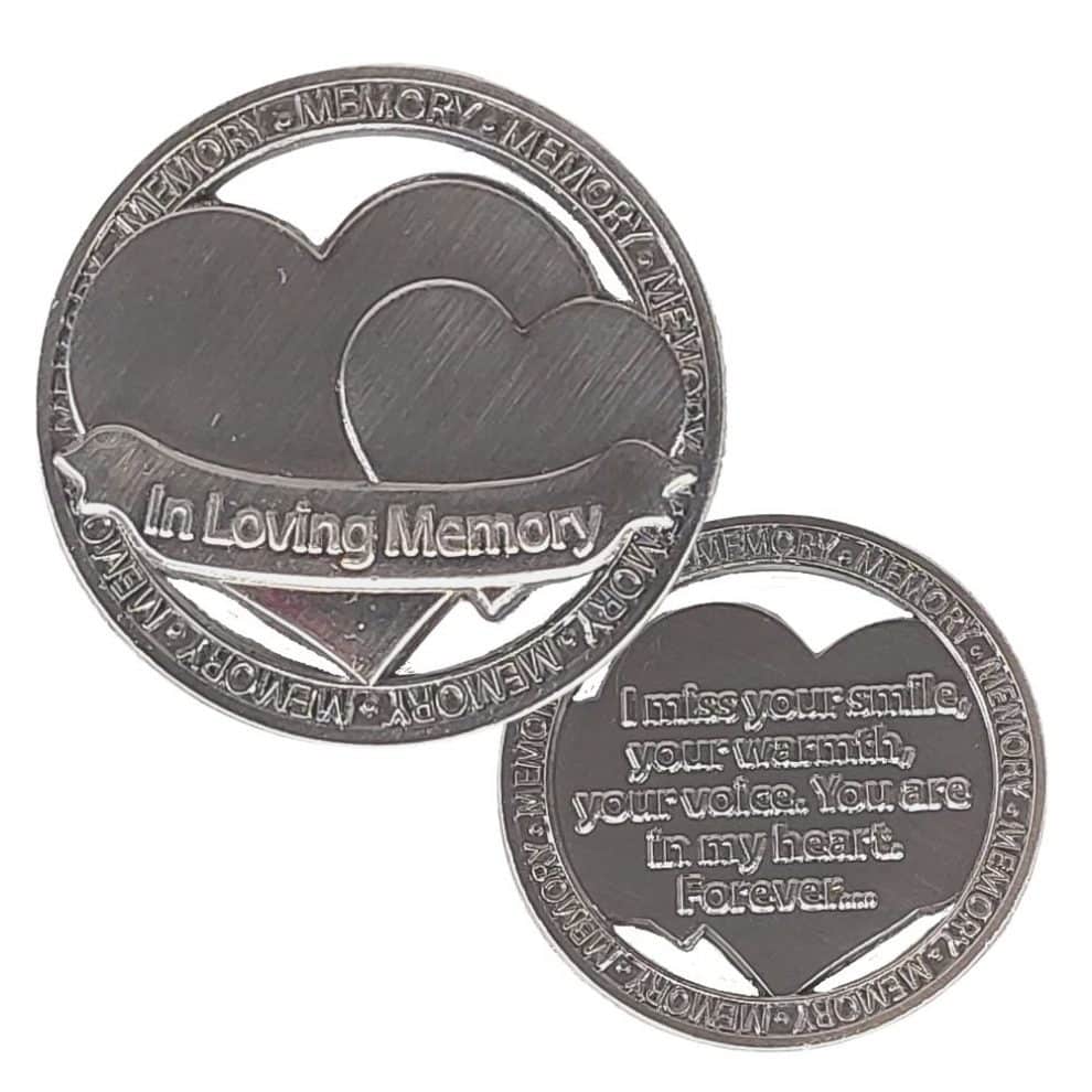 In Loving Memory Open Coin | Sending Hugs