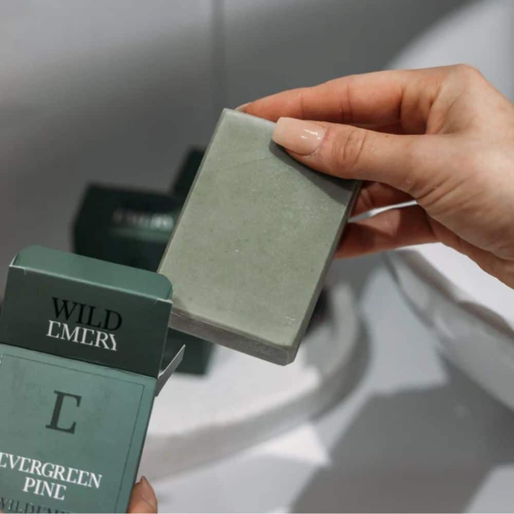Evergreen Pine Natural Soap Bar | Sending Hugs