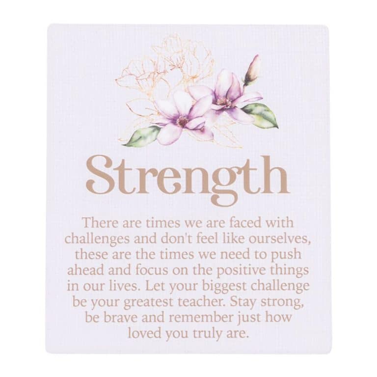 Magnolia Strength Message Plaque | Sending Hugs