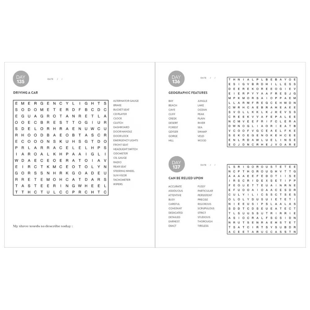 A Puzzle A Day – 365 Wordsearch Puzzles | Sending Hugs